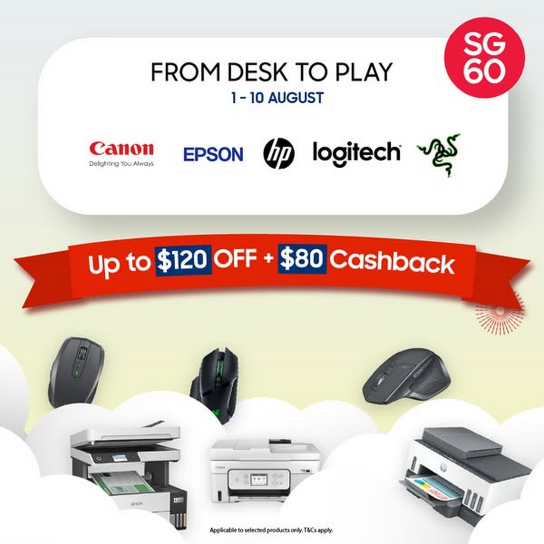 1–10 August 2025: Challenger Singapore – Up to $120 OFF + $80 Cashback ...