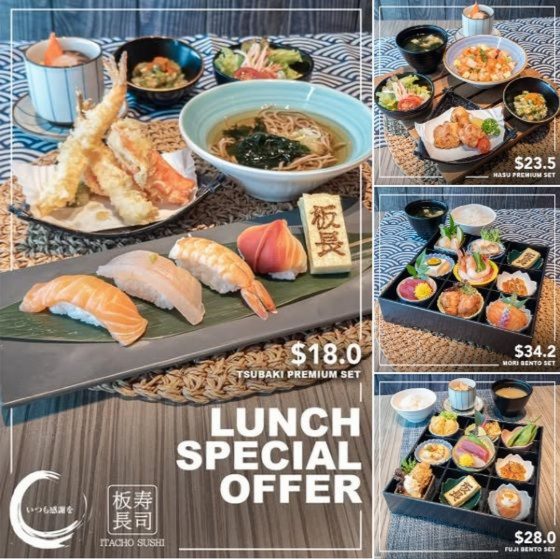 12 August 2025 onwards: Itacho Sushi Singapore: Weekday Premium Lunch ...