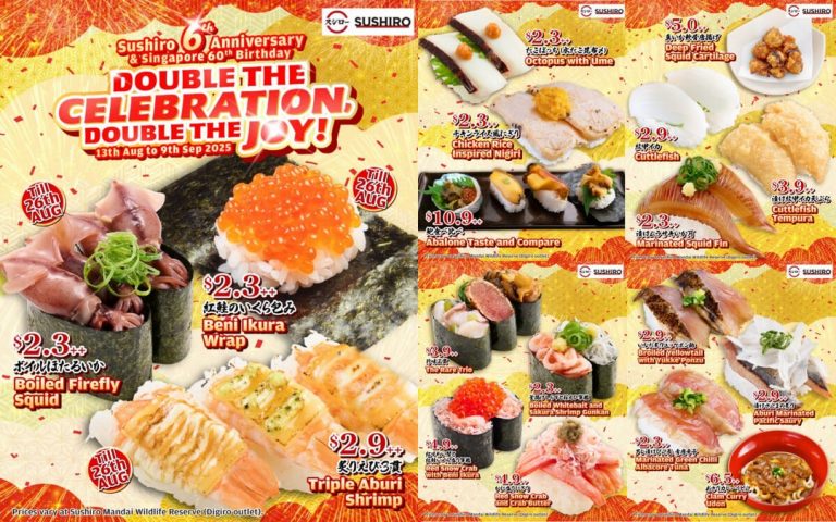 13 August–9 September 2025: Sushiro Double Celebration Special Menu ...