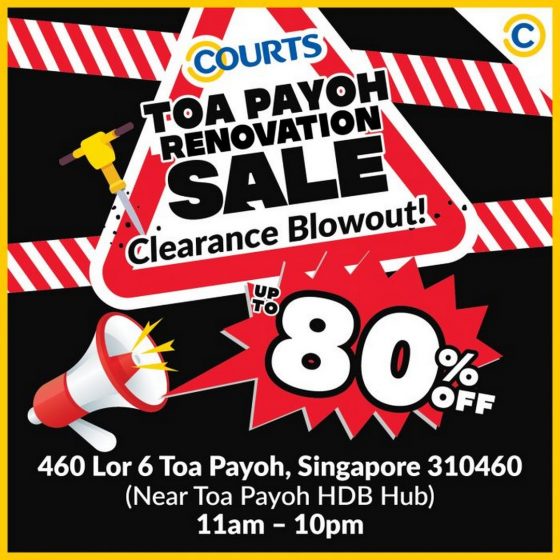 8 September 2025 Onward: COURTS Toa Payoh Renovation Sale, Up to 80% ...
