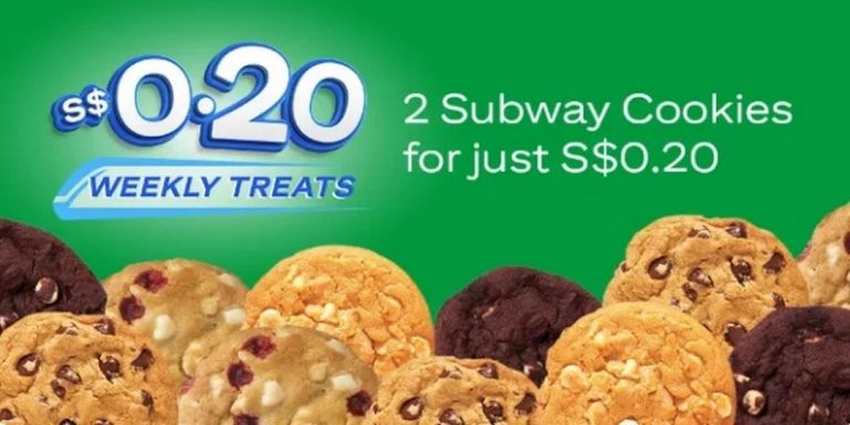19 September – 2 October 2025: Citi SMRT Card x Subway, 2 Cookies for S ...