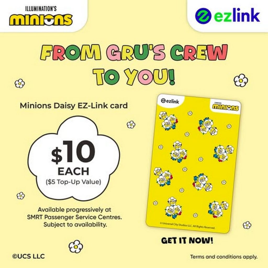 2 September 2025 onwards: EZ-Link Minions Card Promotion at SMRT ...