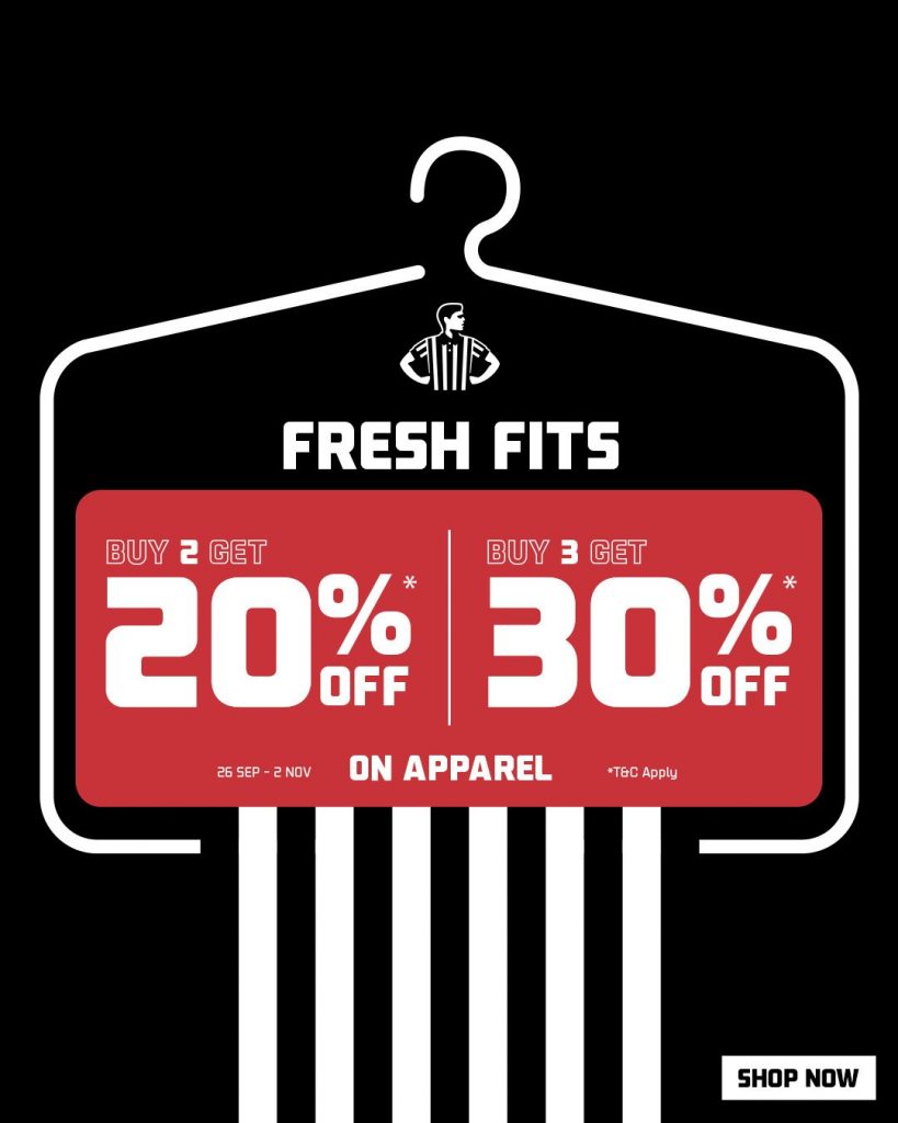 26 September-2 November 2025: Foot Locker Singapore Apparel Promotion ...