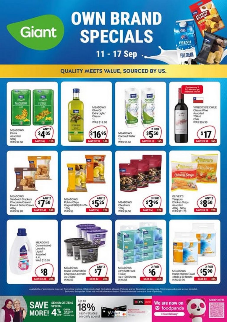 Now till 17 September 2025: Giant Singapore: Exclusive Own Brand ...