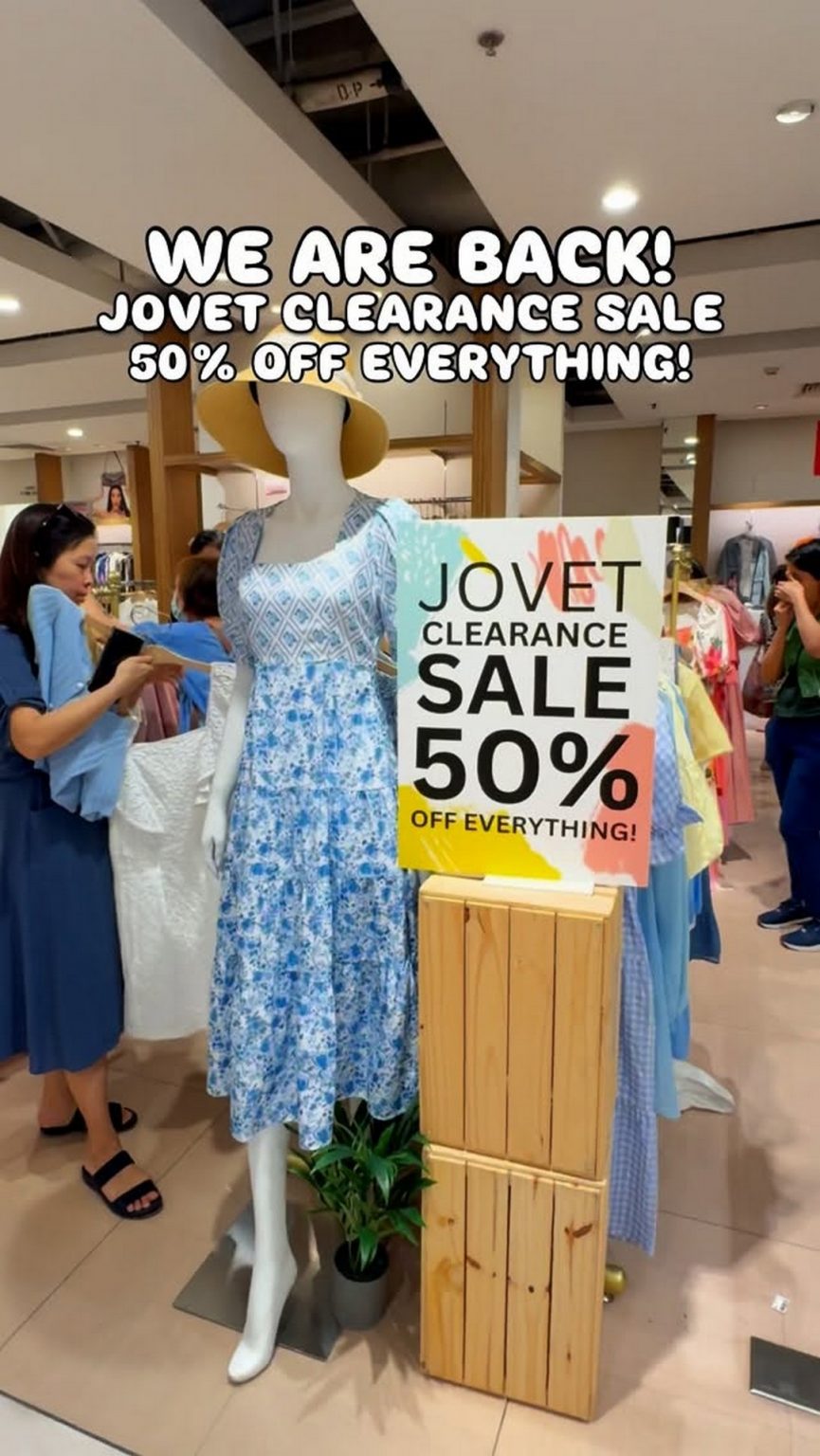 Now till 9 November 2025: JOVET by JOOP: Clearance Sale – 50% Off ...