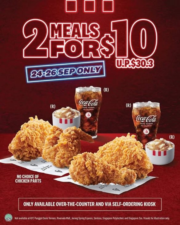 24-26 September 2025: KFC Singapore 2 Meals for $10 Promotion, Dine-in ...