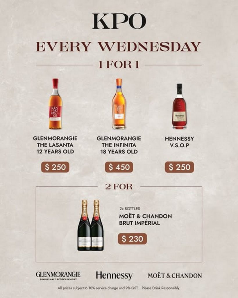 3 September 2025 onwards: KPO: Wednesday 1-for-1 Bottle Promotion on Selected Spirits - SG ...