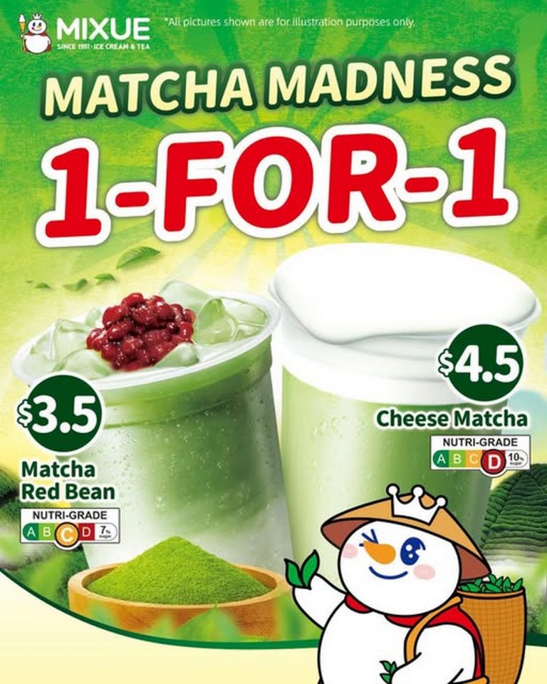 8-21 September 2025: MIXUE Singapore Matcha Madness 1-for-1 Promotion ...