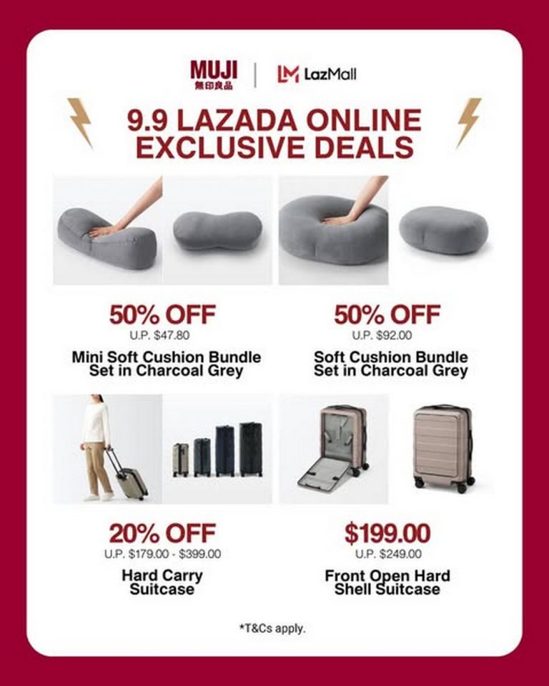 8-13 September 2025: MUJI Singapore 9.9 Online Sale on Shopee & Lazada ...