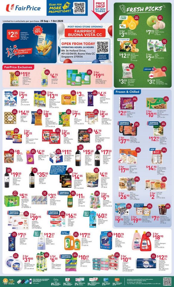 25 September-1 October 2025: NTUC FairPrice: Must Buy Weekly Promotion ...