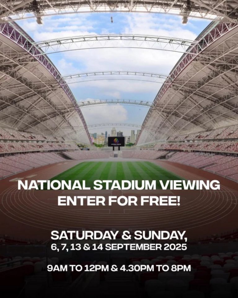 6-14 September 2025: National Stadium Singapore: FREE Public Viewing ...