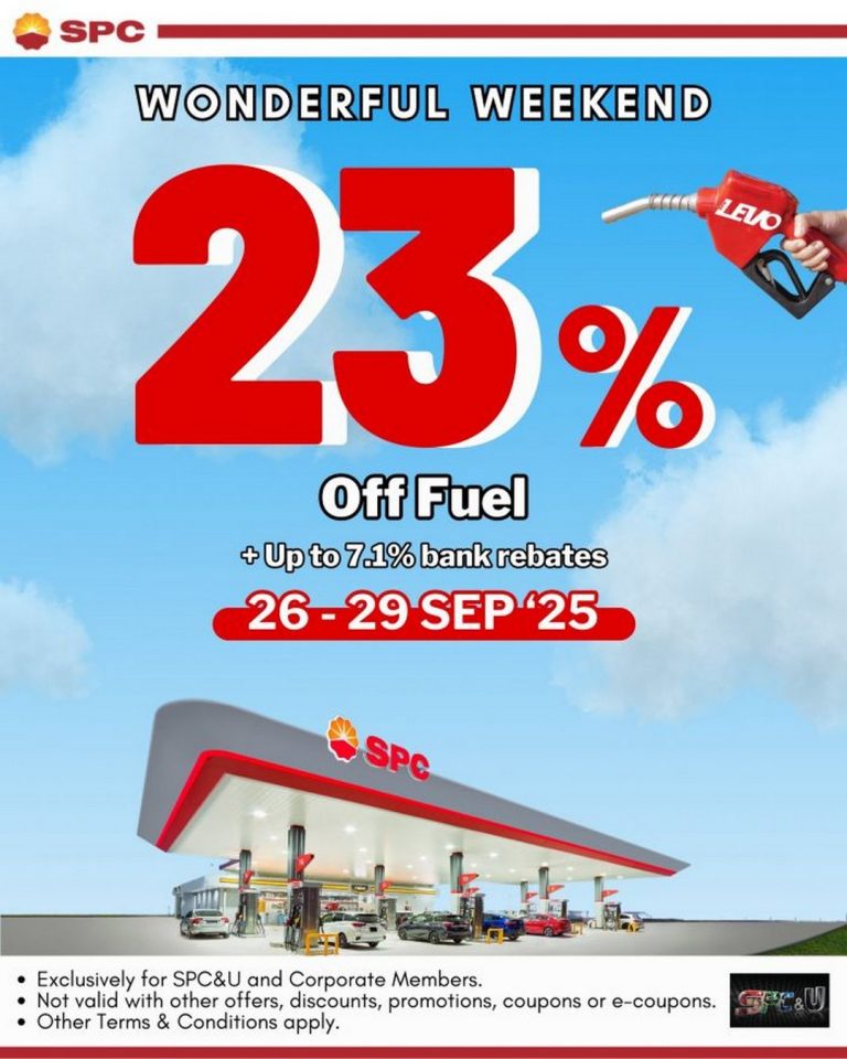 26-29 September 2025: SPC Singapore: Weekend Fuel Promotion – 23% Off ...