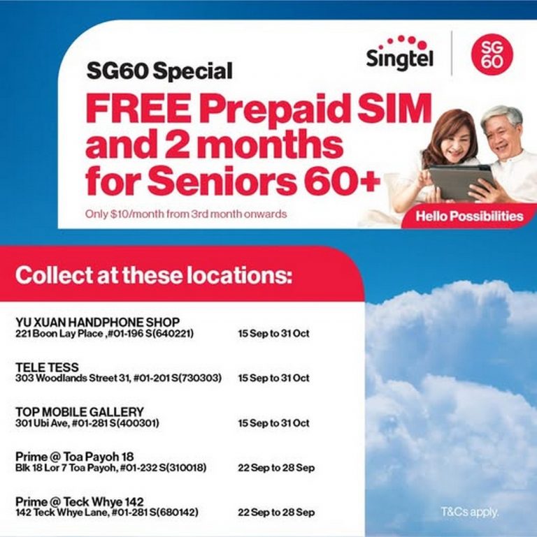 26 September 2025 onwards: Singtel SG60 Special Prepaid SIM Promotion ...