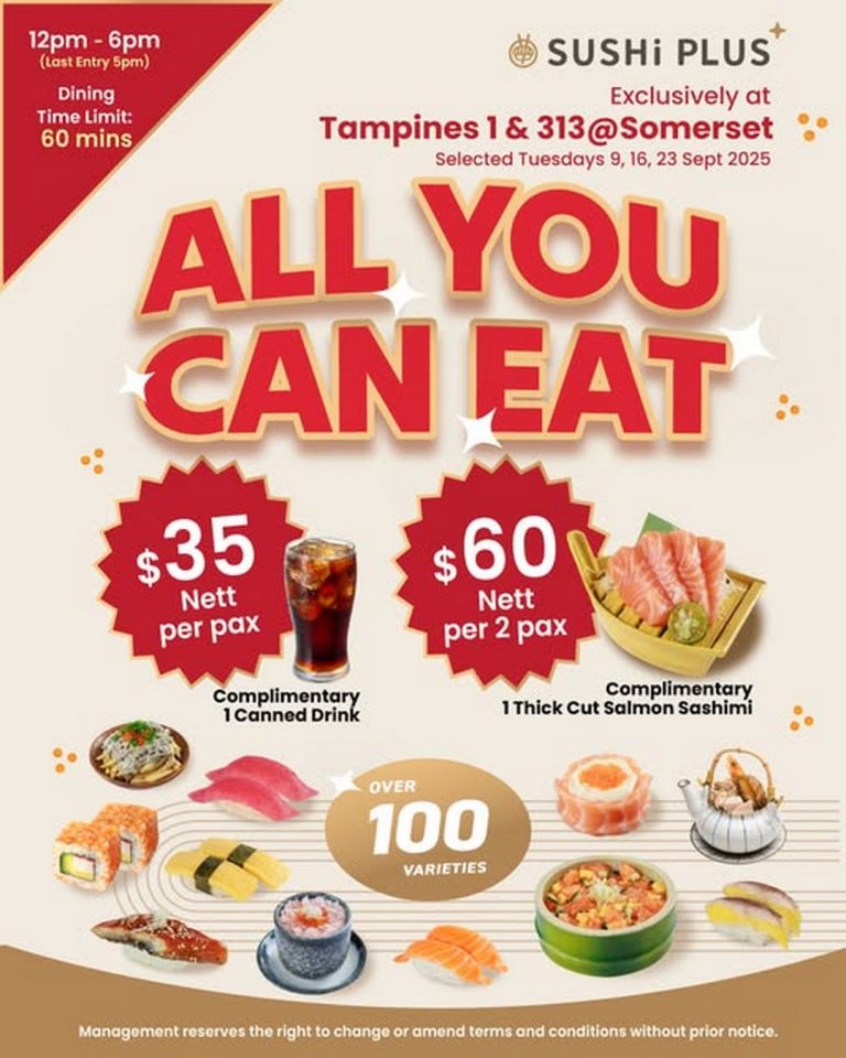 2-23 September 2025: Sushi Express Singapore: Sushi Plus All You Can ...