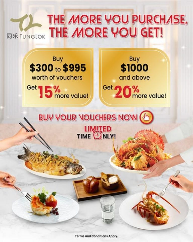 3 September 2025 onwards: TungLok Singapore: Dining Voucher Top-Up ...