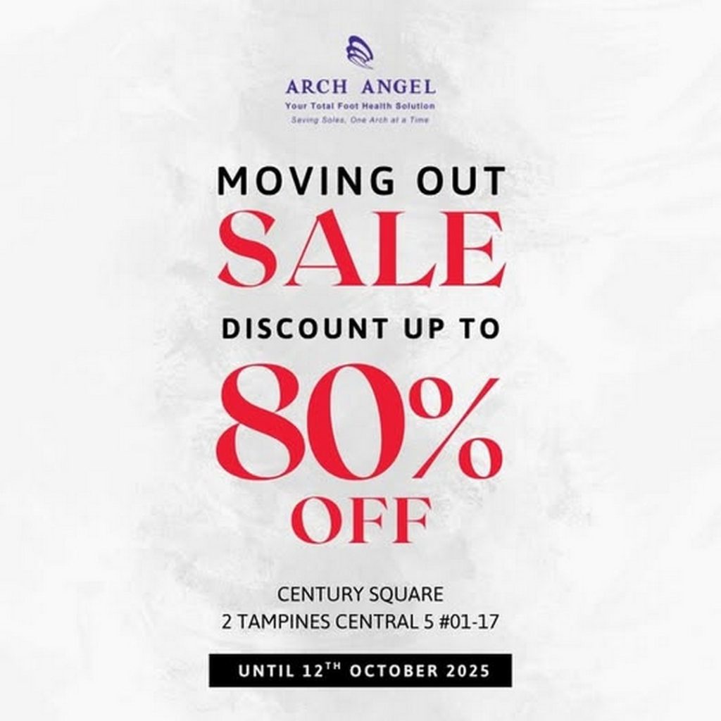 Now till 12 October 2025: Arch Angel Shoes Moving Out Sale with Up to ...