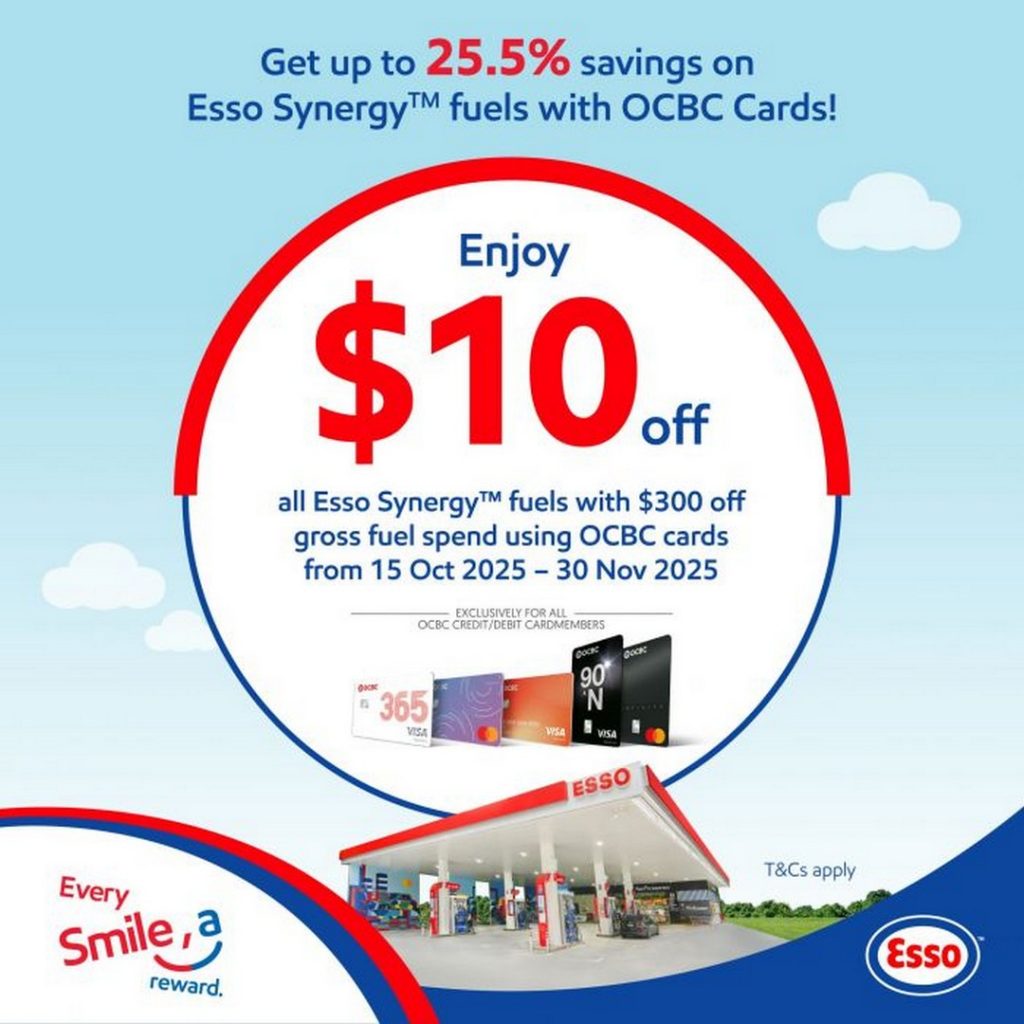 15 October-30 November 2025: Esso OCBC Cards: Fuel Savings & Rebates ...
