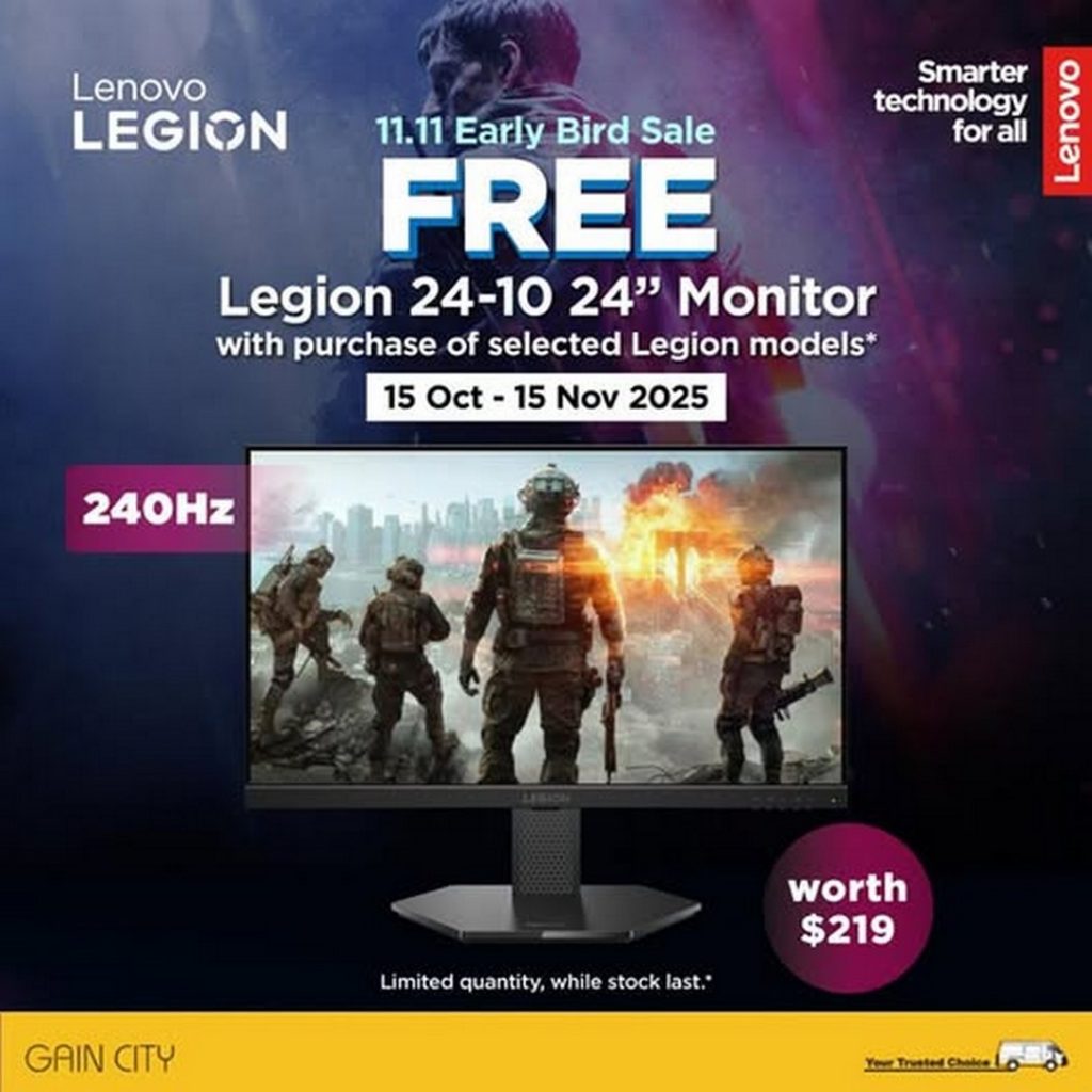 15 October-15 November 2025: Gain City: Early Bird Gaming Laptop ...