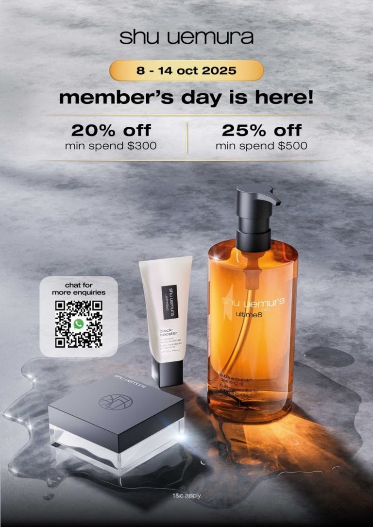 8-14 October 2025: Isetan Shu Uemura Members Day Sale: Up to 25% Off + Exclusive Gifts - SG ...