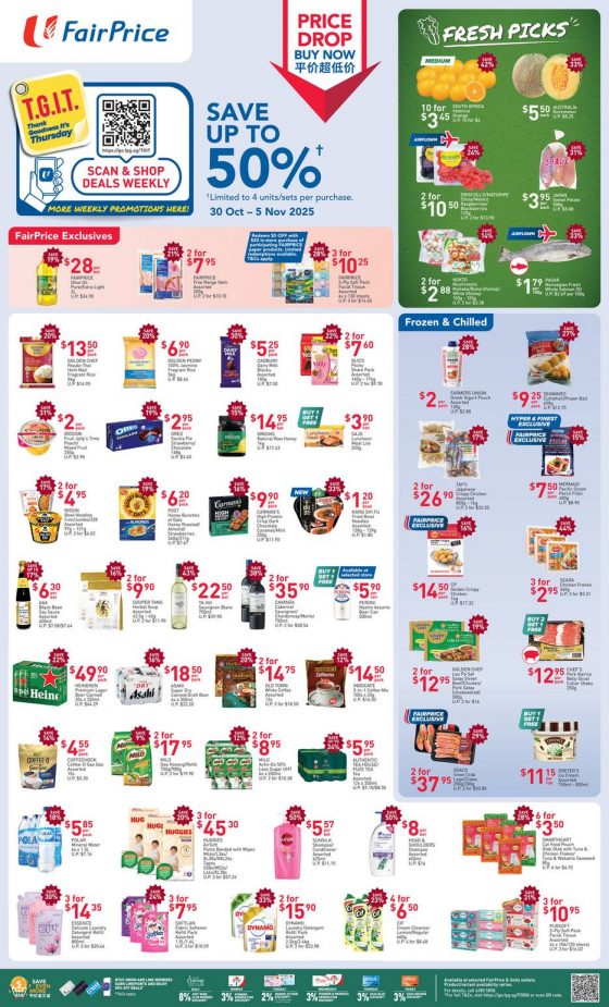 30 October–5 November 2025: NTUC FairPrice: Must Buy Weekly Deals ...