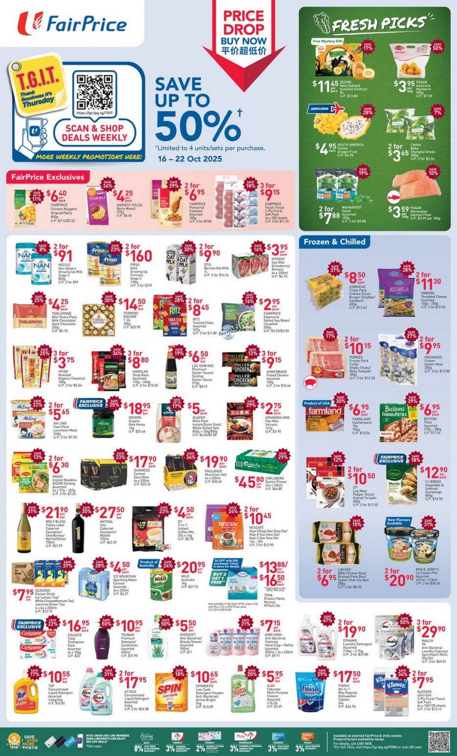 16–22 October 2025: NTUC FairPrice Weekly Promotion – Must Buy Deals on ...