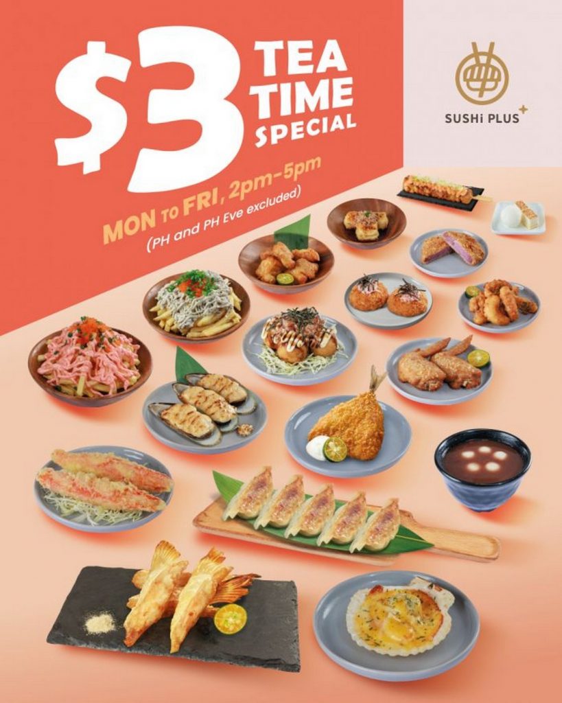 1 October 2025 onwards: Sushi Plus: $3 Tea Time Snack Promotion ...