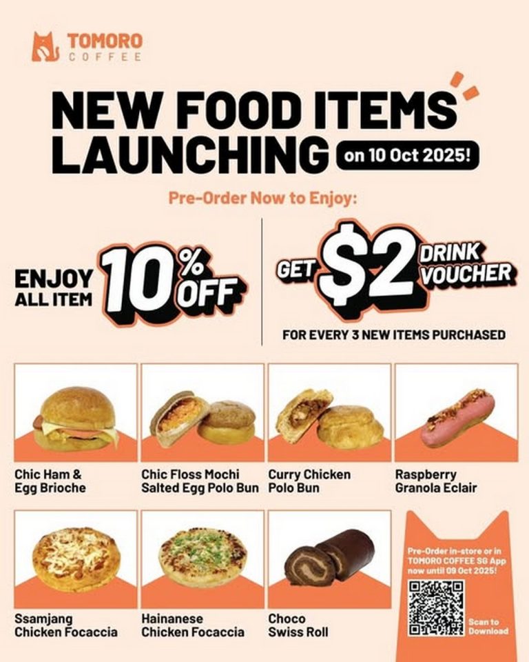 10 October 2025: TOMORO COFFEE Singapore: New Fresh Bites Launch ...