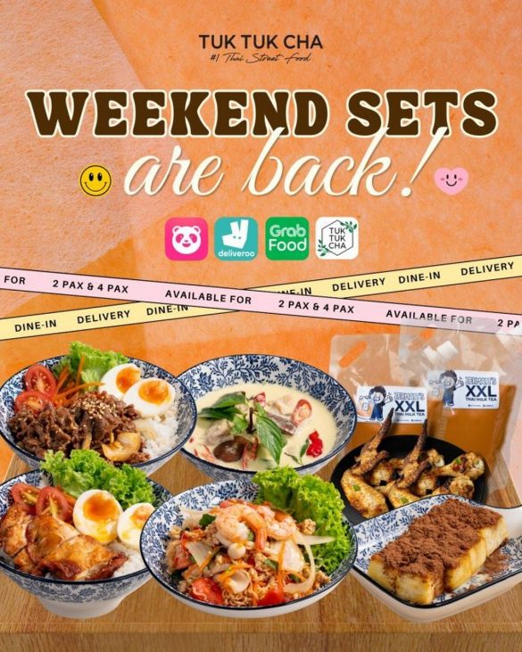 13 October 2025 onwards: Tuk Tuk Cha: Thai Weekend Meal Bundles for 2 & 4 Pax Promotion ...