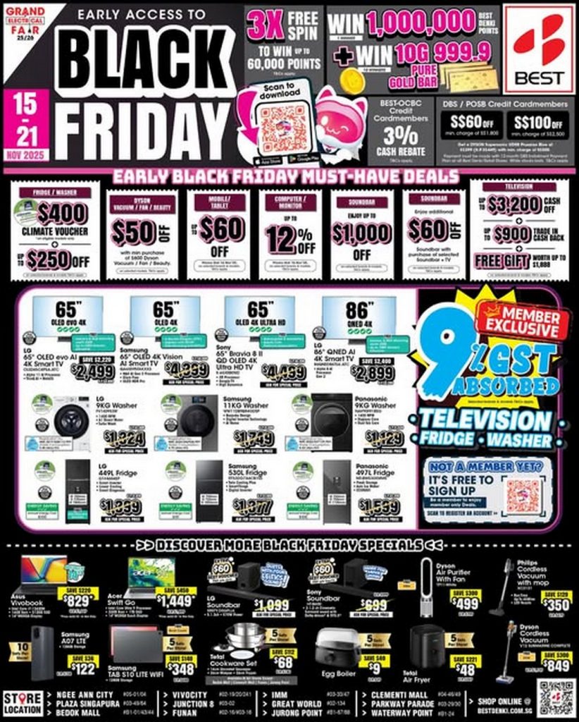 15-21 November 2025: BEST Denki Singapore: Early Black Friday Deals and ...