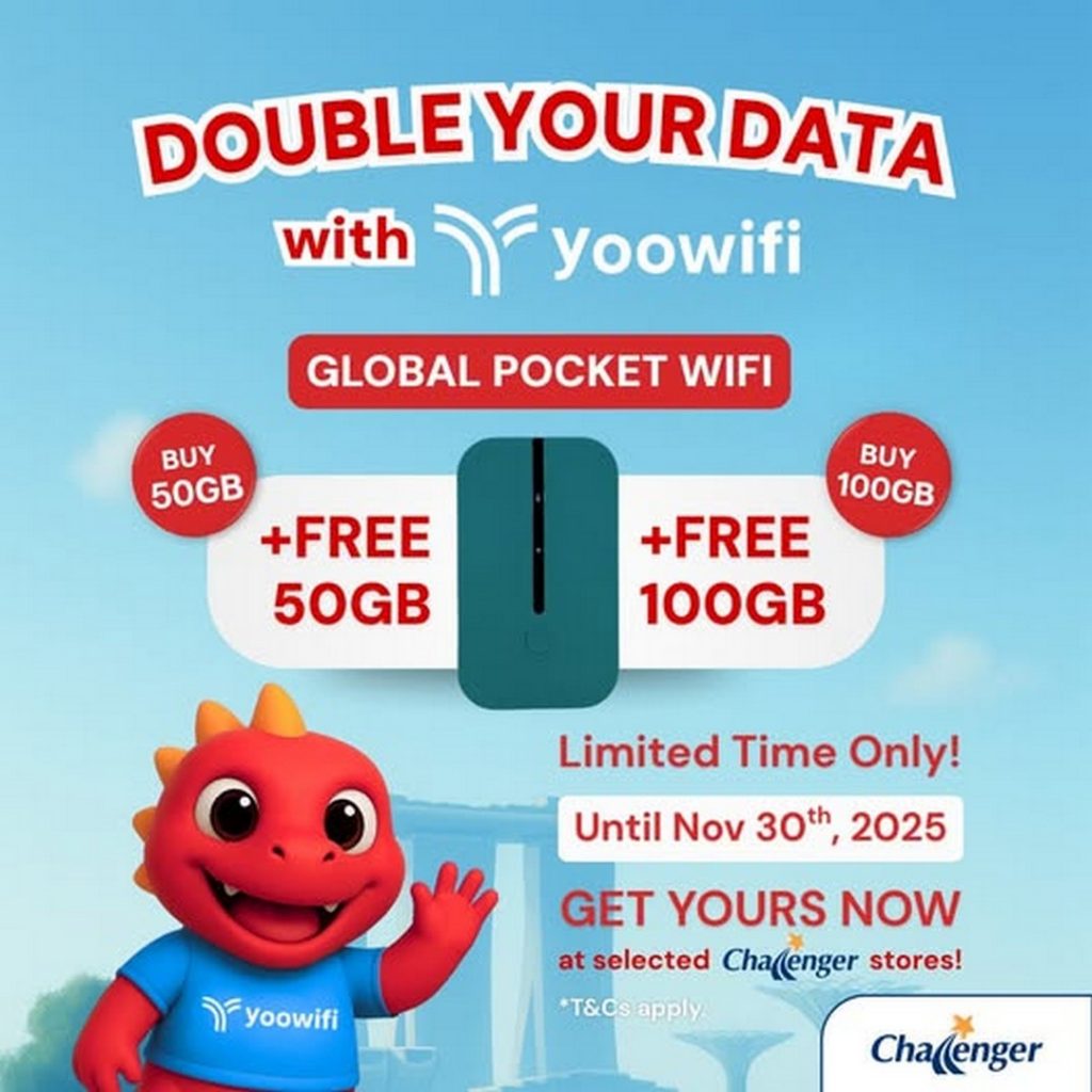 Now till 30 November 2025: Challenger Singapore: Yoowifi Pocket WiFi ...