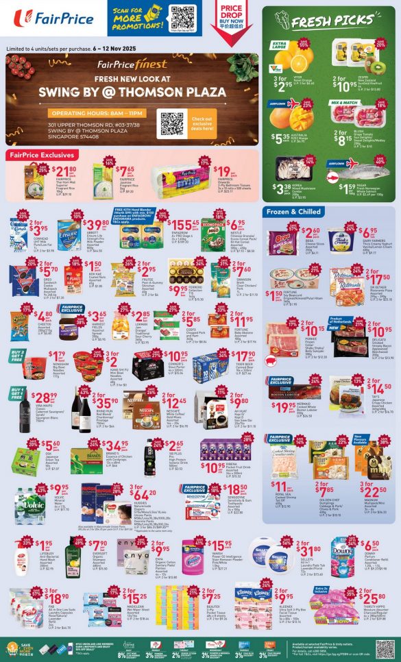 Now till 12 November 2025: FairPrice & Unity Singapore: Buy 1 Get 1 Free Offers and Up to 50% ...