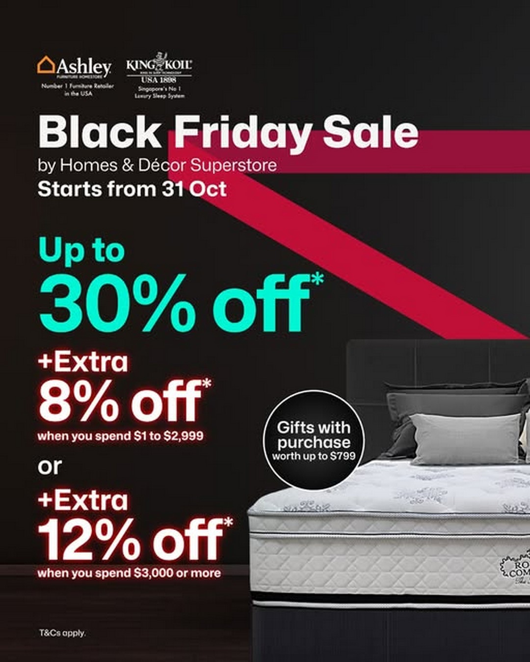 31 October 2025 onwards: King Koil Singapore – Black Friday Sale Up to ...