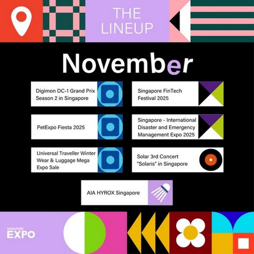 1-30 November 2025: Singapore EXPO: November Mega Lineup of Sales ...