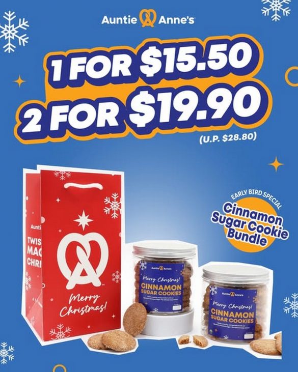 4 December 2025 Onwards: Auntie Anne’s Singapore Christmas Cinnamon ...
