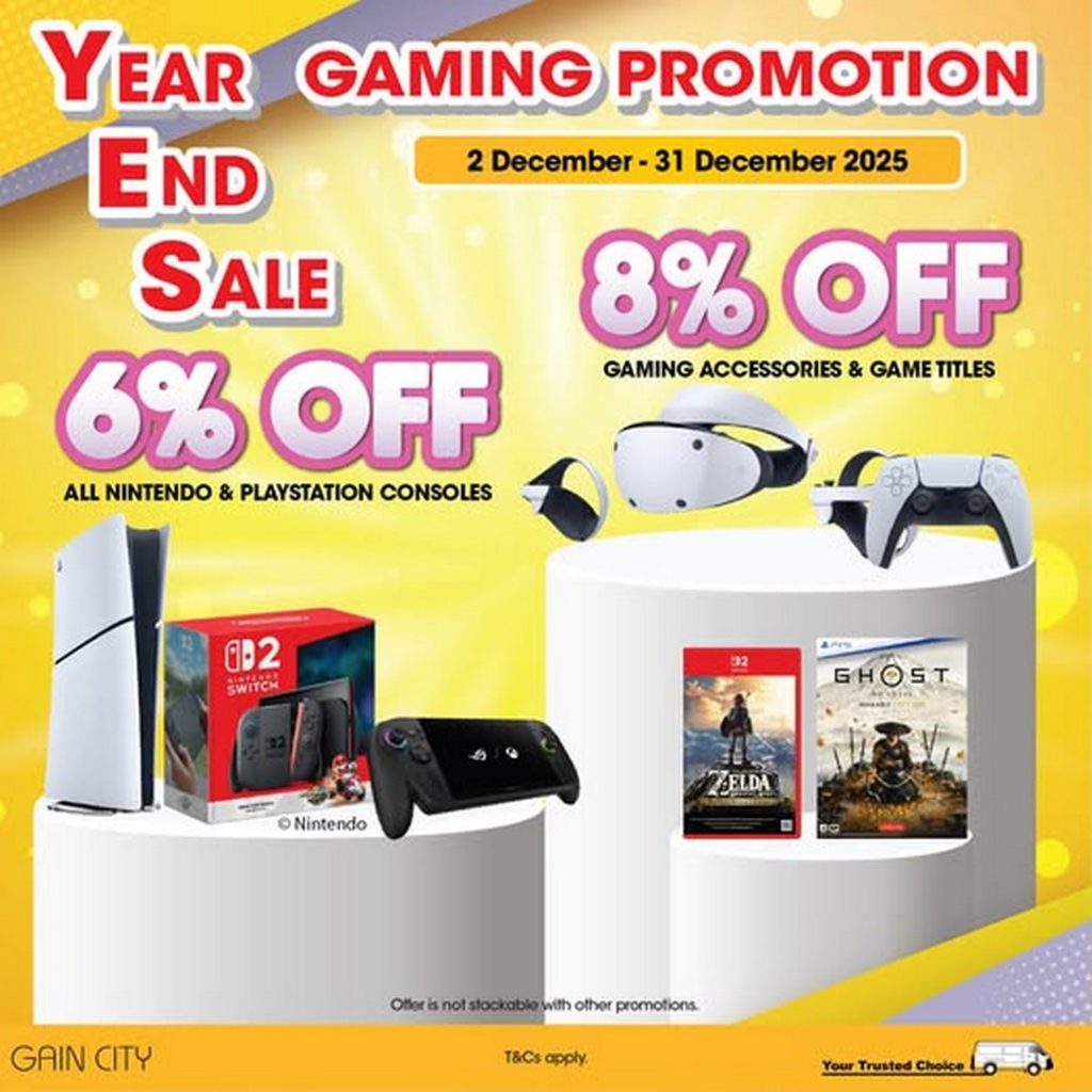 2-31 December 2025: Gain City Singapore: Year-End Gaming Sale: Limited ...