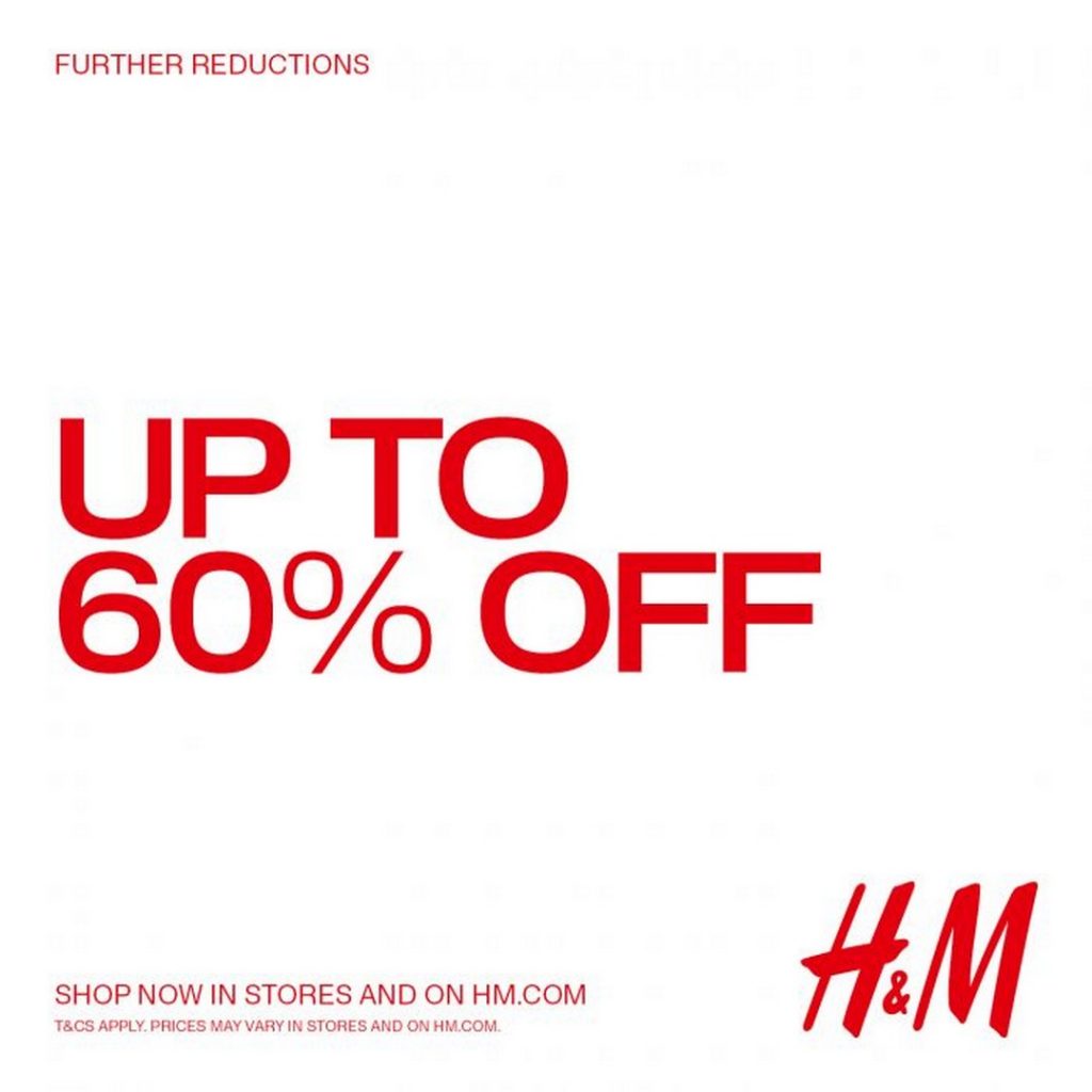 17 December 2025 onwards: H&M Singapore: Further Reduction Sale Up To ...