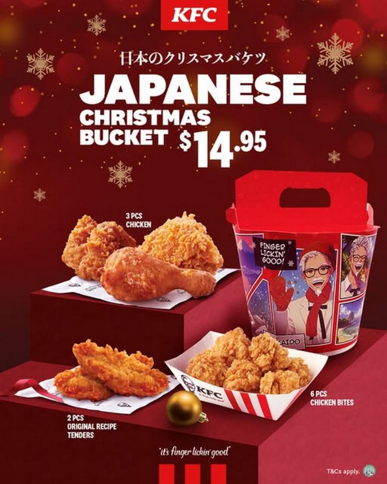 23 December 2025 onwards: KFC Singapore: Japanese Christmas Bucket ...