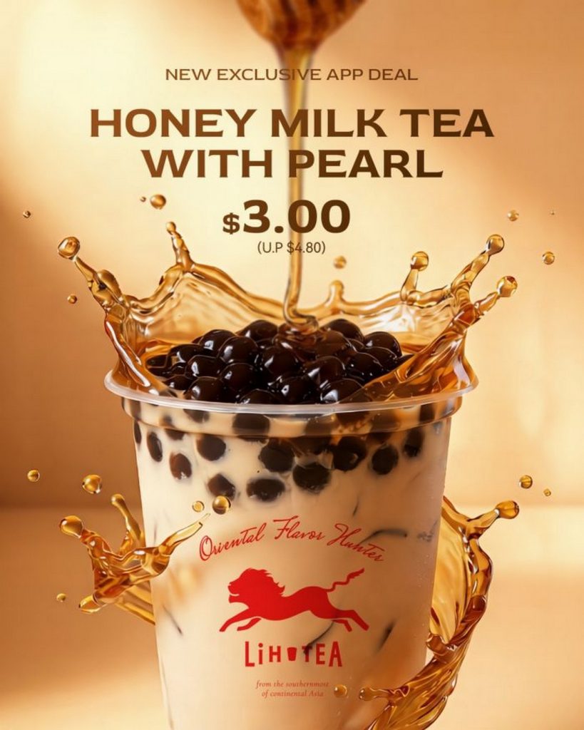15 December 2025 onwards: LiHO TEA: Honey Pearl Milk Tea App-Exclusive Special Price Promotion ...