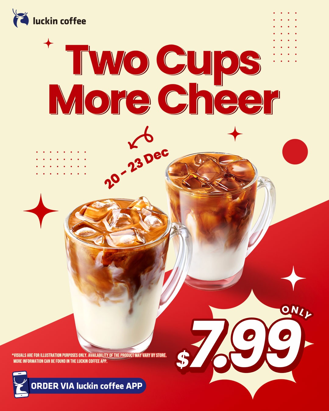 20-23 December 2025: Luckin Coffee: Holiday Cheer Combo – 2 Drinks For ...