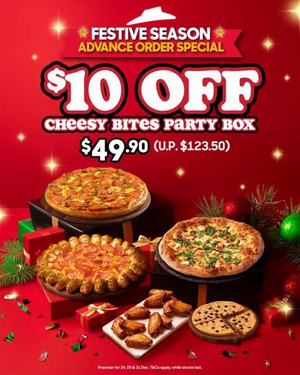 12-30 December 2025: Pizza Hut: Cheesy Bites Party Box Pre-Order ...