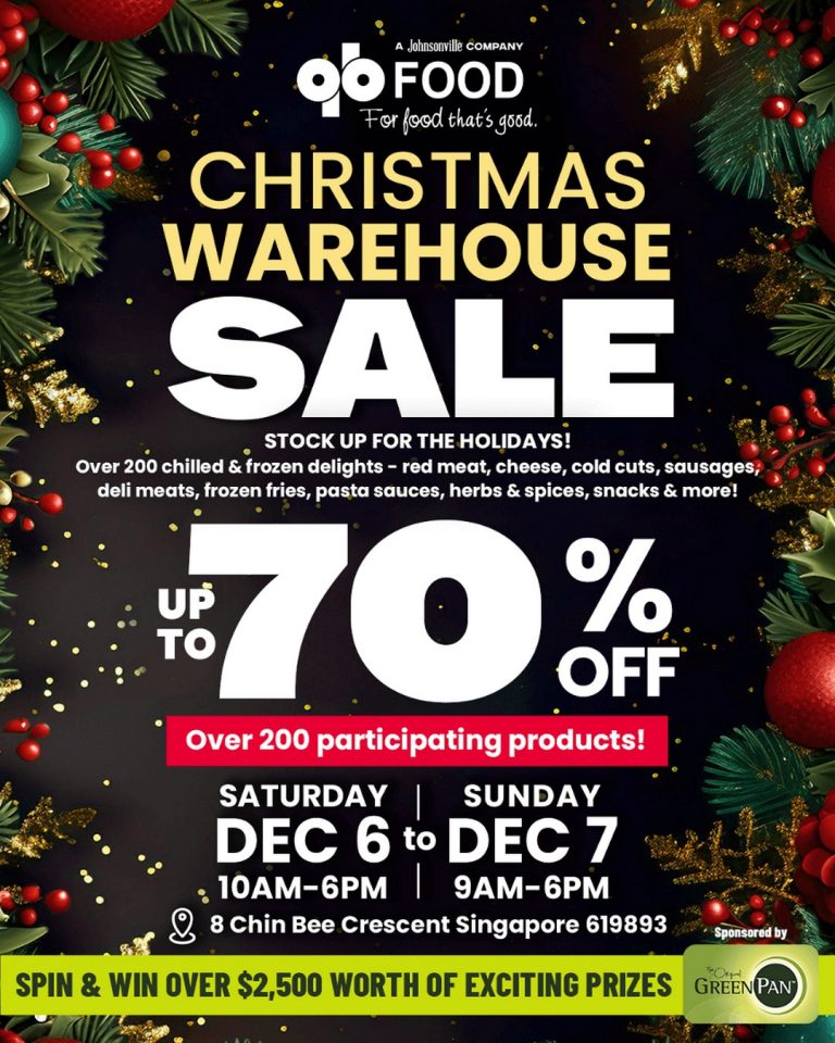 6-7 December 2025: QB Food Christmas Warehouse Sale Up to 70% Off ...