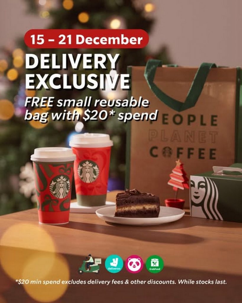 15-21 December 2025: Starbucks Singapore: Free Reusable Bag with ...