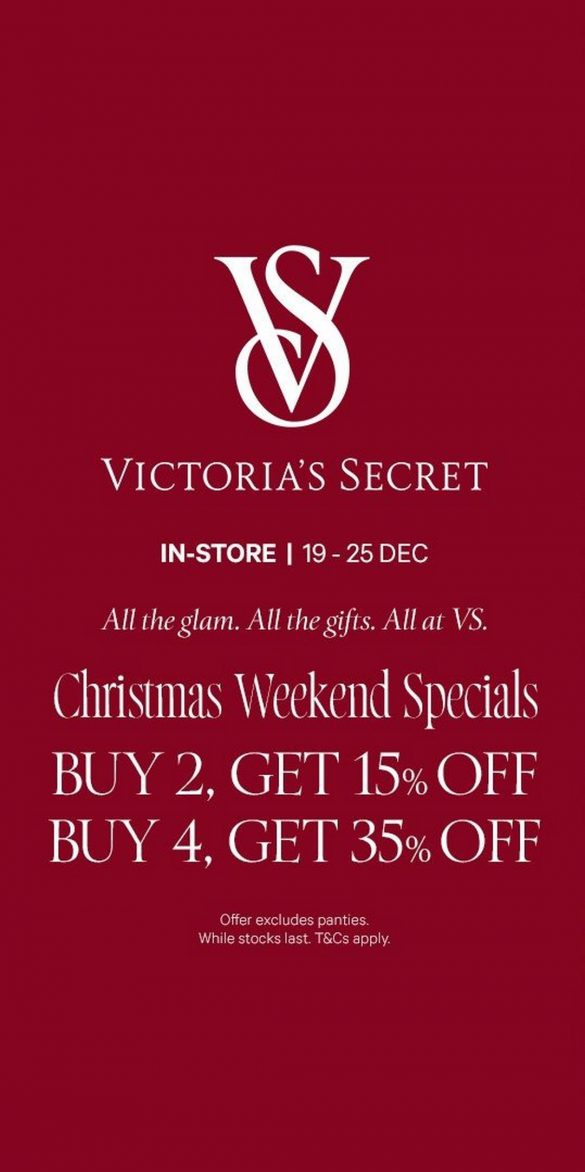 19-25 December 2025: Victoria's Secret: Christmas Weekend Sale ...