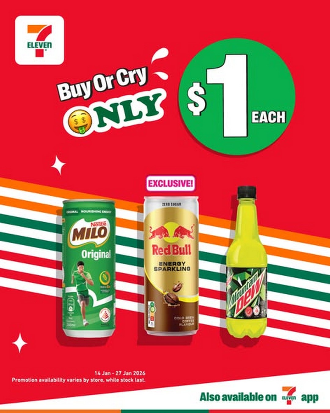 14–27 January 2026: 7-Eleven Singapore: Must-Buy Drinks From $1 ...