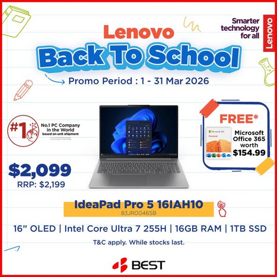 1–31 March 2026: BEST Denki Singapore Back-to-School Promotion – Lenovo ...