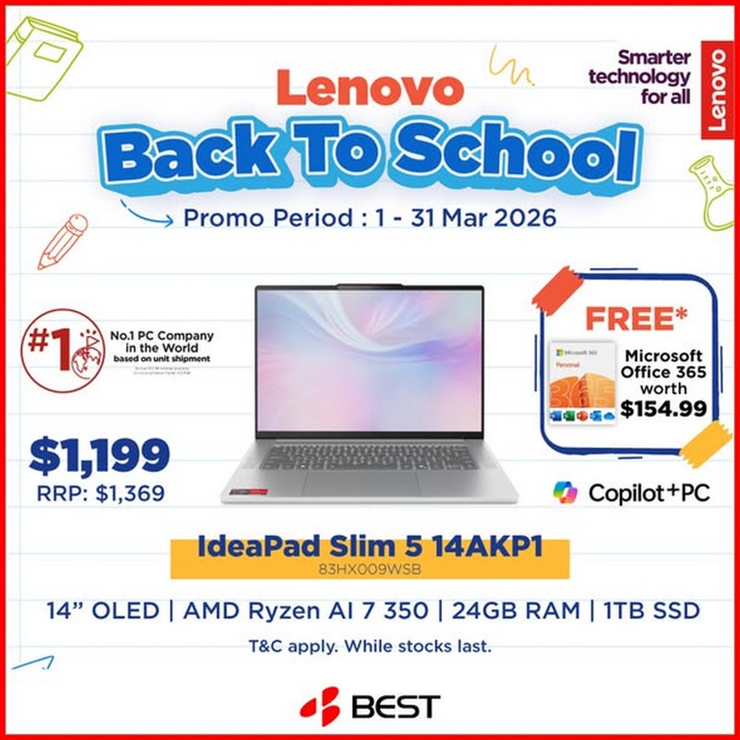 1–31 March 2026: BEST Denki Singapore Back-to-School Promotion – Lenovo ...