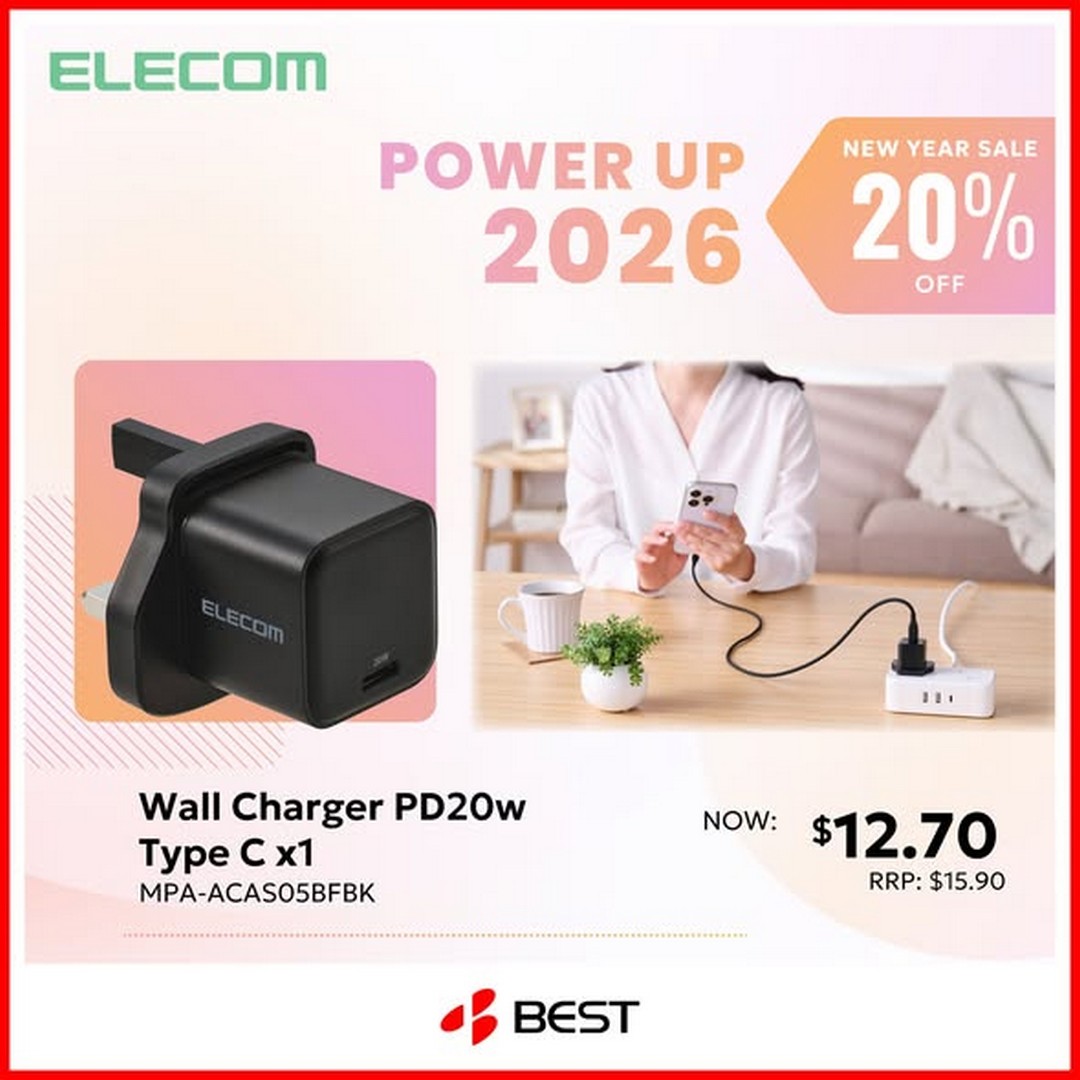 8 January 2026 onwards: BEST Denki Singapore: Elecom Wall Chargers New ...