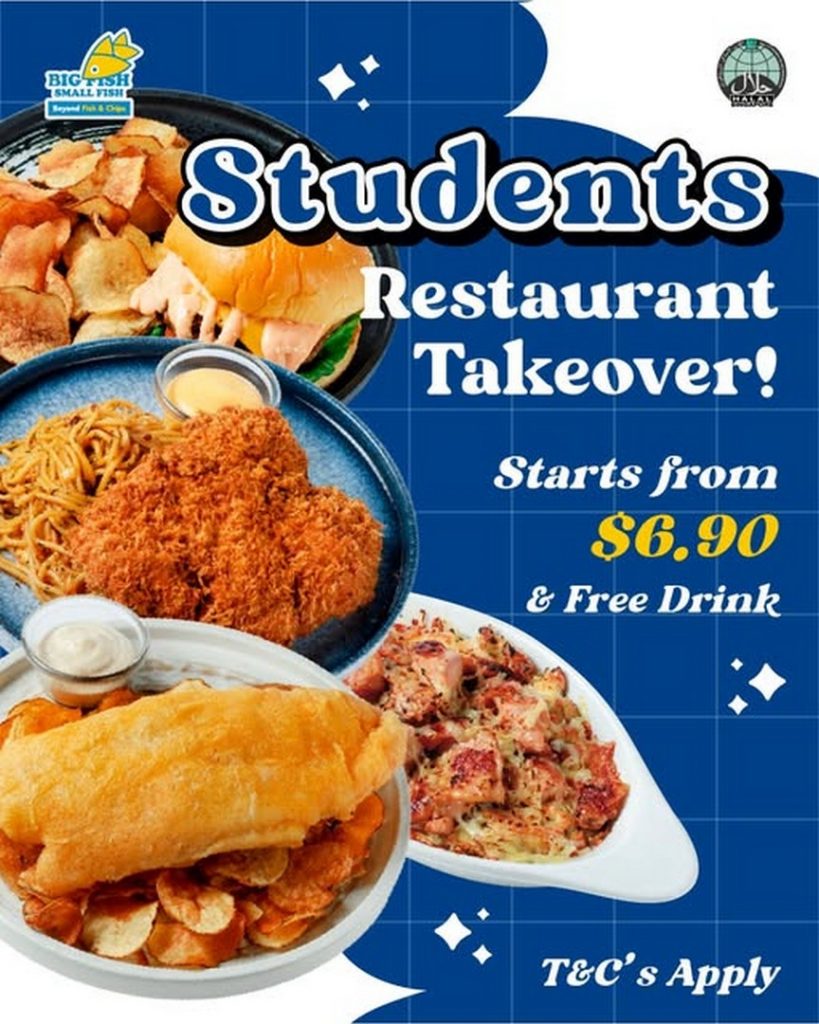 5 January 2026 onwards: Big Fish Small Fish: Student Meal Promotion ...