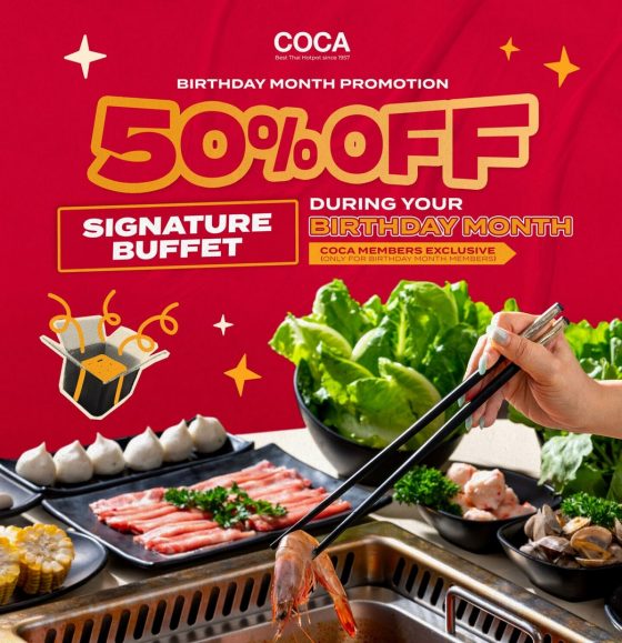 26 January 2026 onwards: COCA: Enjoy 50% Off Signature Buffet and ...