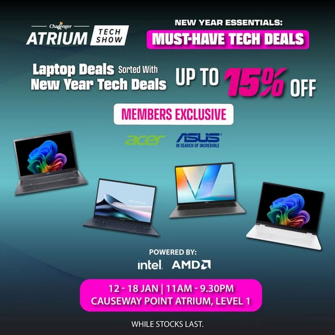 12–18 January 2026: Challenger Singapore New Year Tech Deals: Members ...